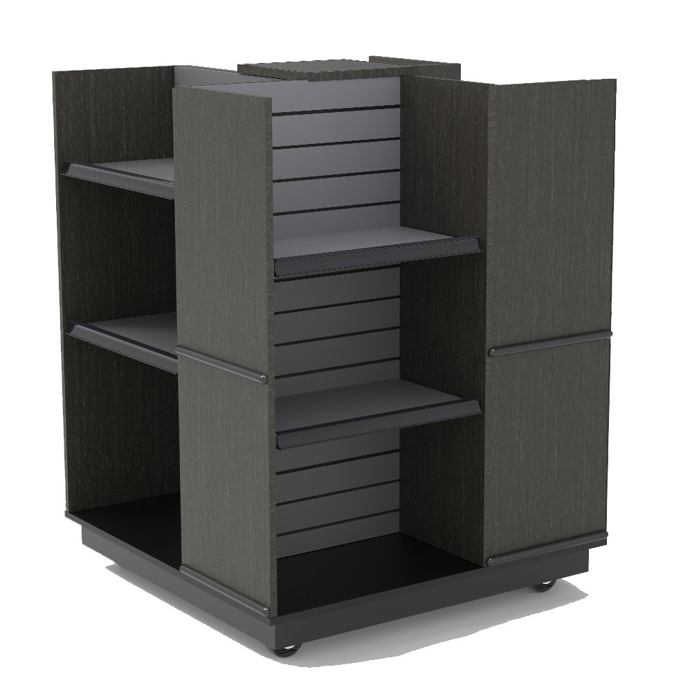 4-Way Mobile Display / Customizable for Your Store Merchandise / LED A