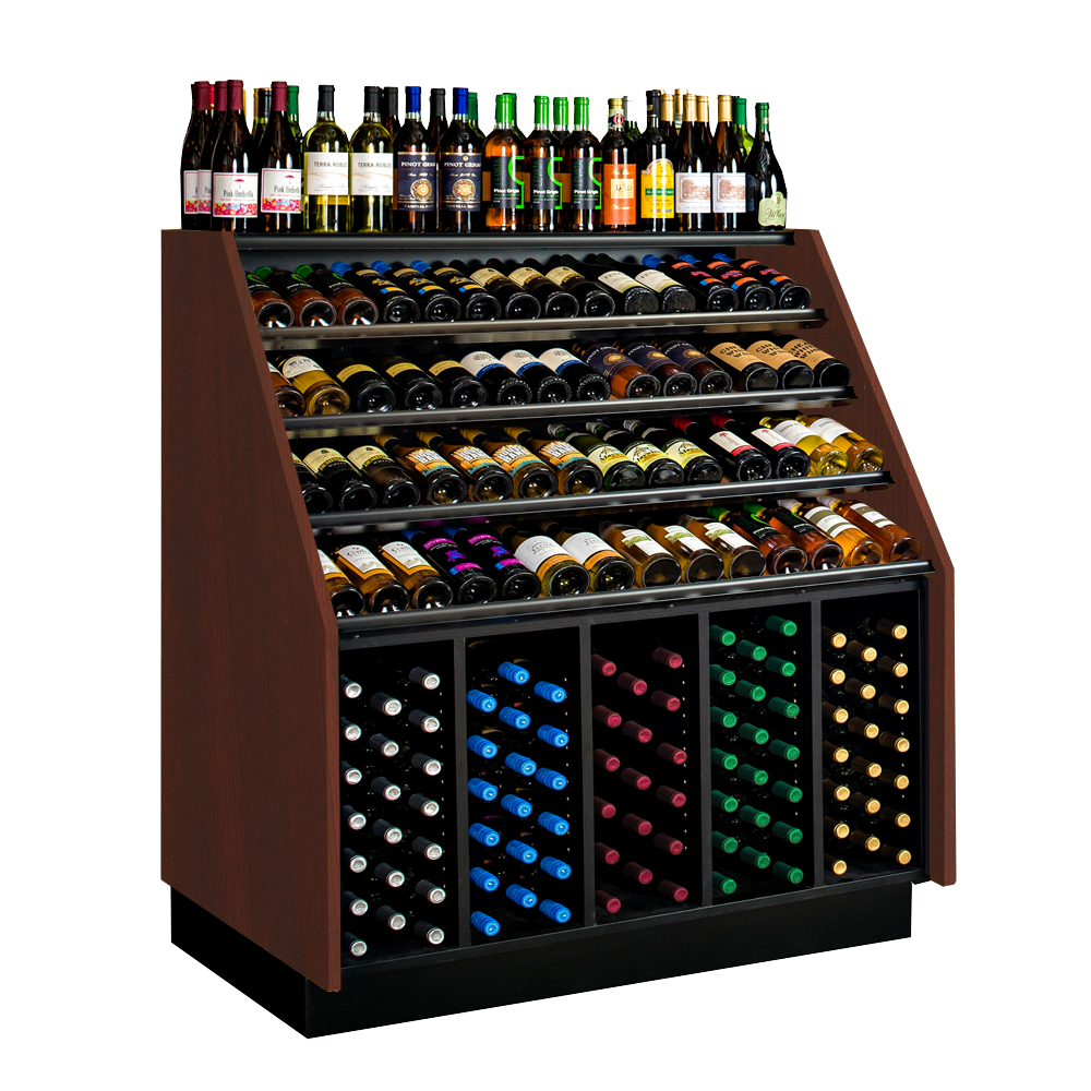 248 Bottle Wine Rack Display Merchandiser puts Bottles at Eye Level