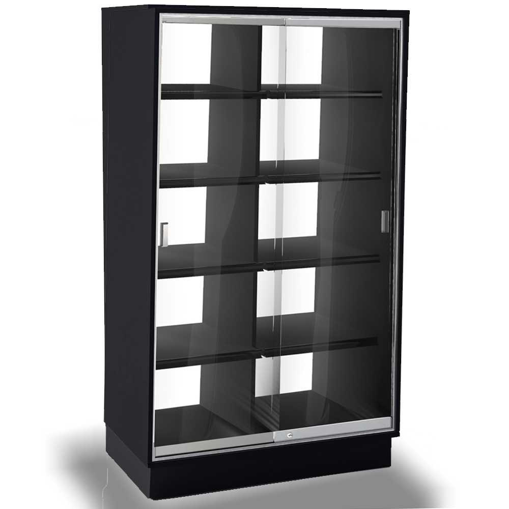 Tall Locking Display Case for Valuable Wine & Spirits