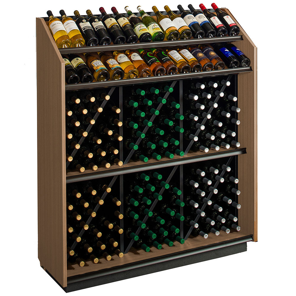 Exclusive Wine Rack Wine Aisle Display Merchandiser for 162 Bottles