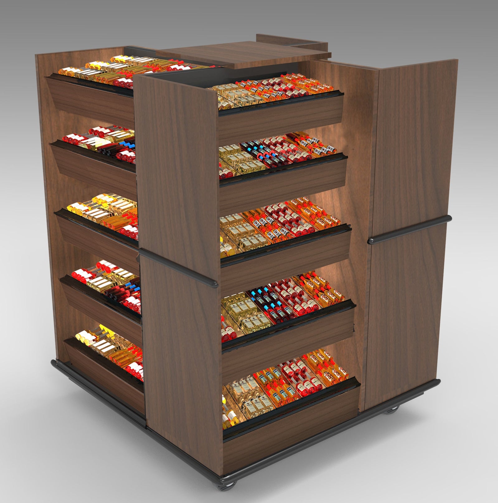 MOCO 4-Way Mobile Display / Customizable for Your Store Merchandise