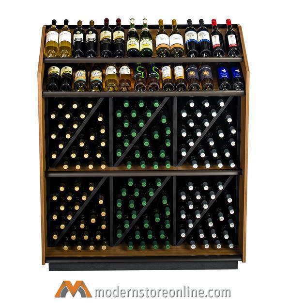 Exclusive Wine Rack Wine Aisle Display Merchandiser for 162 Bottles