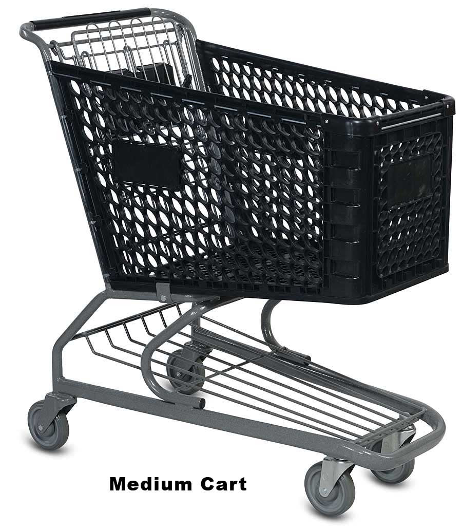 VersaCart Plastic Shopping Cart: Medium